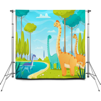 Dinosaur Photo Backdrops | Available in Very Large Custom Sizes