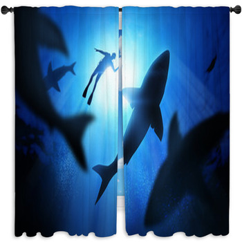 Shark Drapes & Window Treatments | Black Out | Custom Sizes