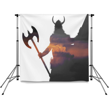 Viking Custom Backdrops | Available in Ultra Large Custom Sizes