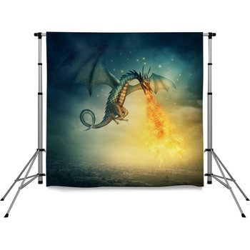 Dragon Photographer Backdrops | Available in Ultra Large Custom Sizes