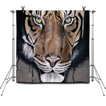 Tiger Custom Backdrops | Available in Ultra Large Custom Sizes
