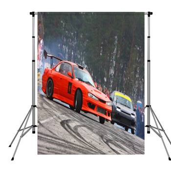 Race car Custom Backdrops | Available in Ultra Large Custom Sizes