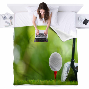 Golf Comforters, Duvets, Sheets & Sets | Personalized