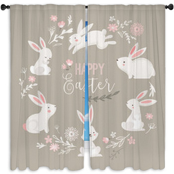 Easter Window Curtains & Drapes | Block Out | Custom Sizes