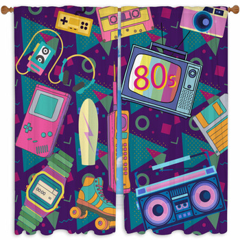 1980s Window Curtains & Drapes | Black Out | Custom Sizes