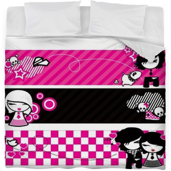 Emo Comforters, Duvets, Sheets & Sets | Personalized