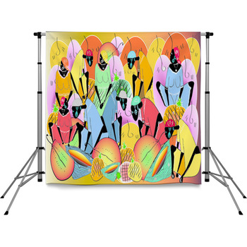 African Custom Backdrops | Available in Super Large Custom Sizes