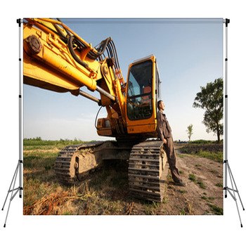 Construction Custom Backdrops | Available in Super Large Custom Sizes