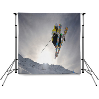 Ski Custom Backdrops | Available in Ultra Large Custom Sizes