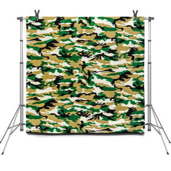 Camouflage Custom Backdrops | Available in Very Large Custom Sizes