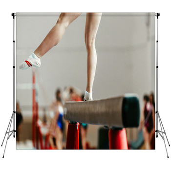 Gymnastics Photographer Backdrops | Available in nearly ANY Custom Sizes