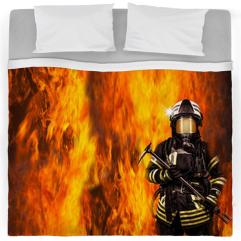 Firefighter Comforters, Duvets, Sheets & Sets | Personalized