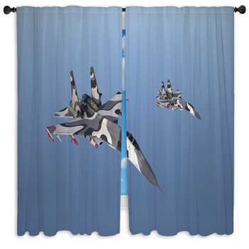 Jet fighter Drapes & Window Treatments | Black Out | Custom Sizes