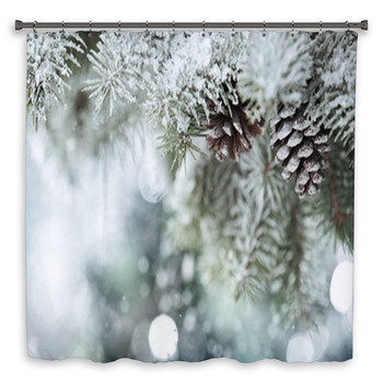 Winter Shower Curtains, Bath Mats, & Towels Personalize