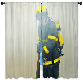 Firefighter Drapes & Window Treatments | Black Out | Custom Sizes