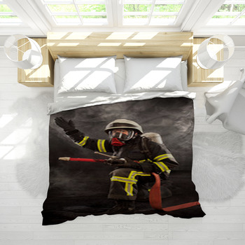 Firefighter Comforters, Duvets, Sheets & Sets | Personalized