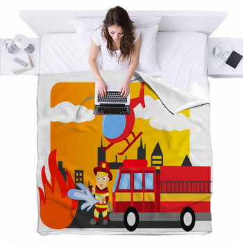Firefighter Comforters, Duvets, Sheets & Sets | Personalized