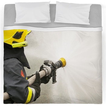 Firefighter Comforters, Duvets, Sheets & Sets | Personalized