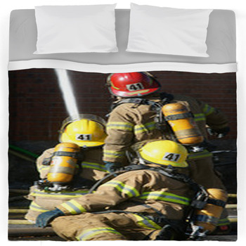 Firefighter Comforters, Duvets, Sheets & Sets | Personalized