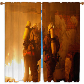 Firefighter Curtains & Drapes | Block Out | Custom Sizes