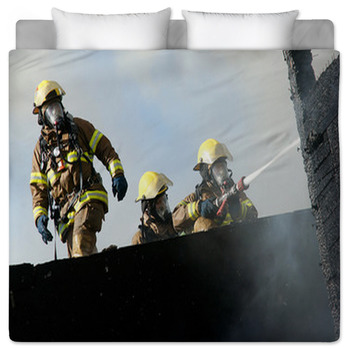 Firefighter Comforters, Duvets, Sheets & Sets | Personalized