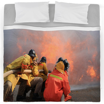 Firefighter Comforters, Duvets, Sheets & Sets | Personalized