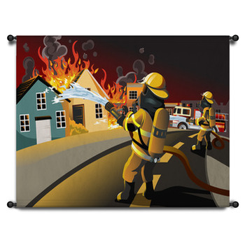 Firefighter Wall Decor in Canvas, Murals, Tapestries, Posters & More