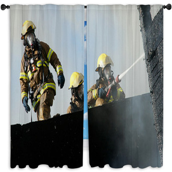 Firefighter Curtains & Drapes | Block Out | Custom Sizes