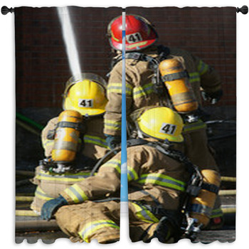 Firefighter Curtains & Drapes | Block Out | Custom Sizes