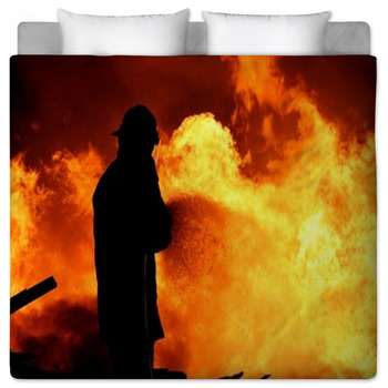 Firefighter Comforters, Duvets, Sheets & Sets | Personalized