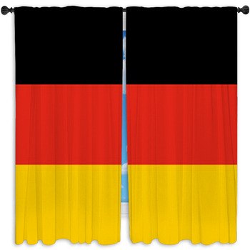 German flag Curtains & Drapes | Block Out | Custom Sizes