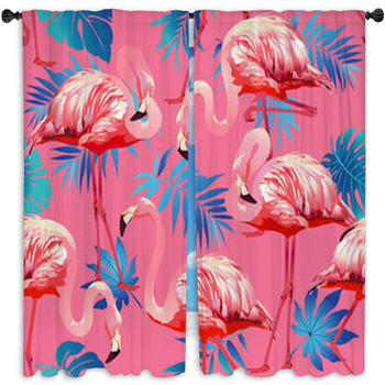 Flamingo Curtains & Drapes | Black Out | Custom Sizes