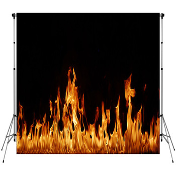 Fire Photo Backdrops | Available in Super Large Custom Sizes