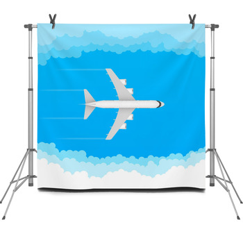 Airplane Photographer Backdrops | Available in nearly ANY Custom Sizes