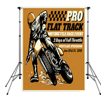 Motorcycle Photo Backdrops | Available in Super Large Custom Sizes