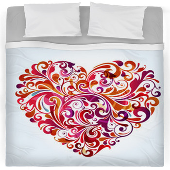 Heart Bedding | Comforters, Duvet Covers, Sheets & Bed Sets | Custom