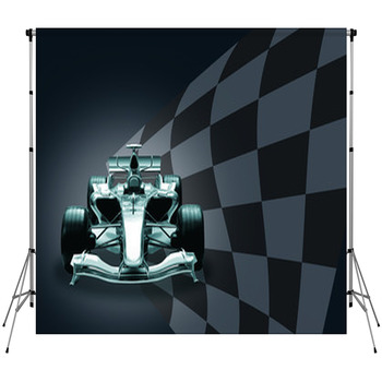 Race car Custom Backdrops | Available in Ultra Large Custom Sizes