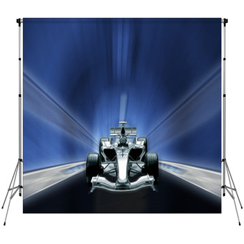 Race car Custom Backdrops | Available in Ultra Large Custom Sizes