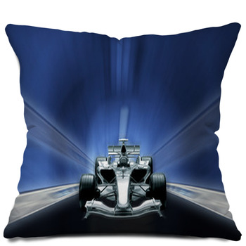 Race car Throw Pillows, Shams & Pillow Cases