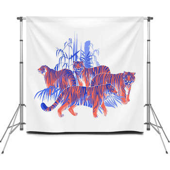 Tiger Custom Backdrops | Available in Ultra Large Custom Sizes