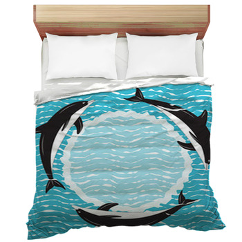 Dolphin Comforters, Duvets, Sheets & Sets | Custom