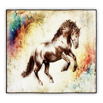 Horse Area Rugs & Custom Size Floor Mats