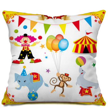 Circus Throw Pillows, & Shams