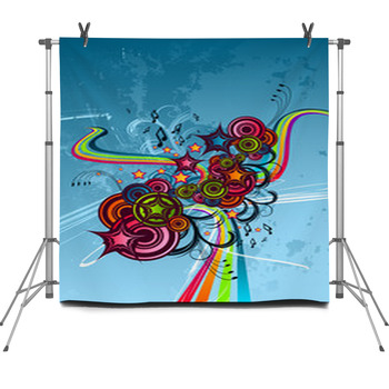Funky Photo Backdrops | Available in Very Large Custom Sizes