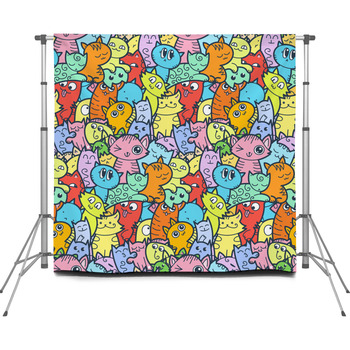 Kawaii Custom Backdrops | Available in Super Large Custom Sizes