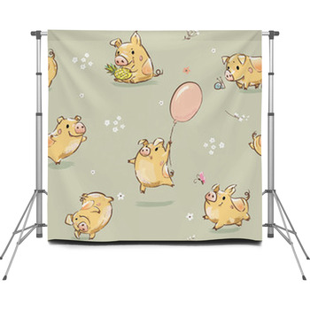 Pig Photographer Backdrops | Available in nearly ANY Custom Sizes