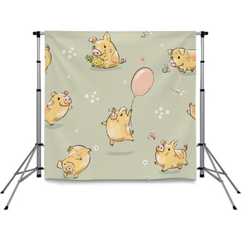 Pig Photographer Backdrops | Available in nearly ANY Custom Sizes