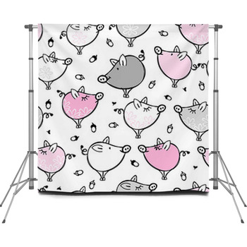 Pig Photographer Backdrops | Available in nearly ANY Custom Sizes