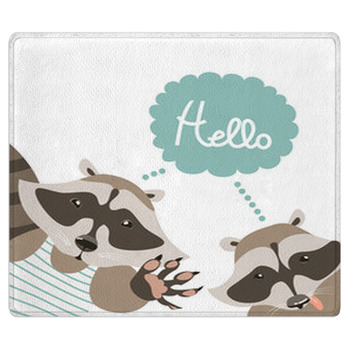Raccoon Area Rugs & Floor Mats