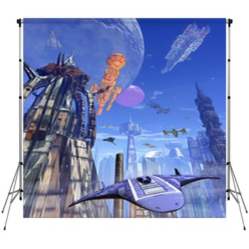 Alien Custom Backdrops | Available in Super Large Custom Sizes